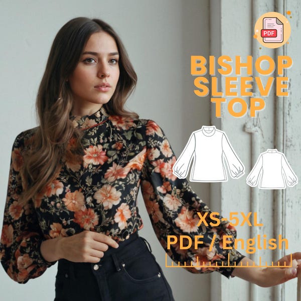 Ruffle Chiffon Blouse - Etsy