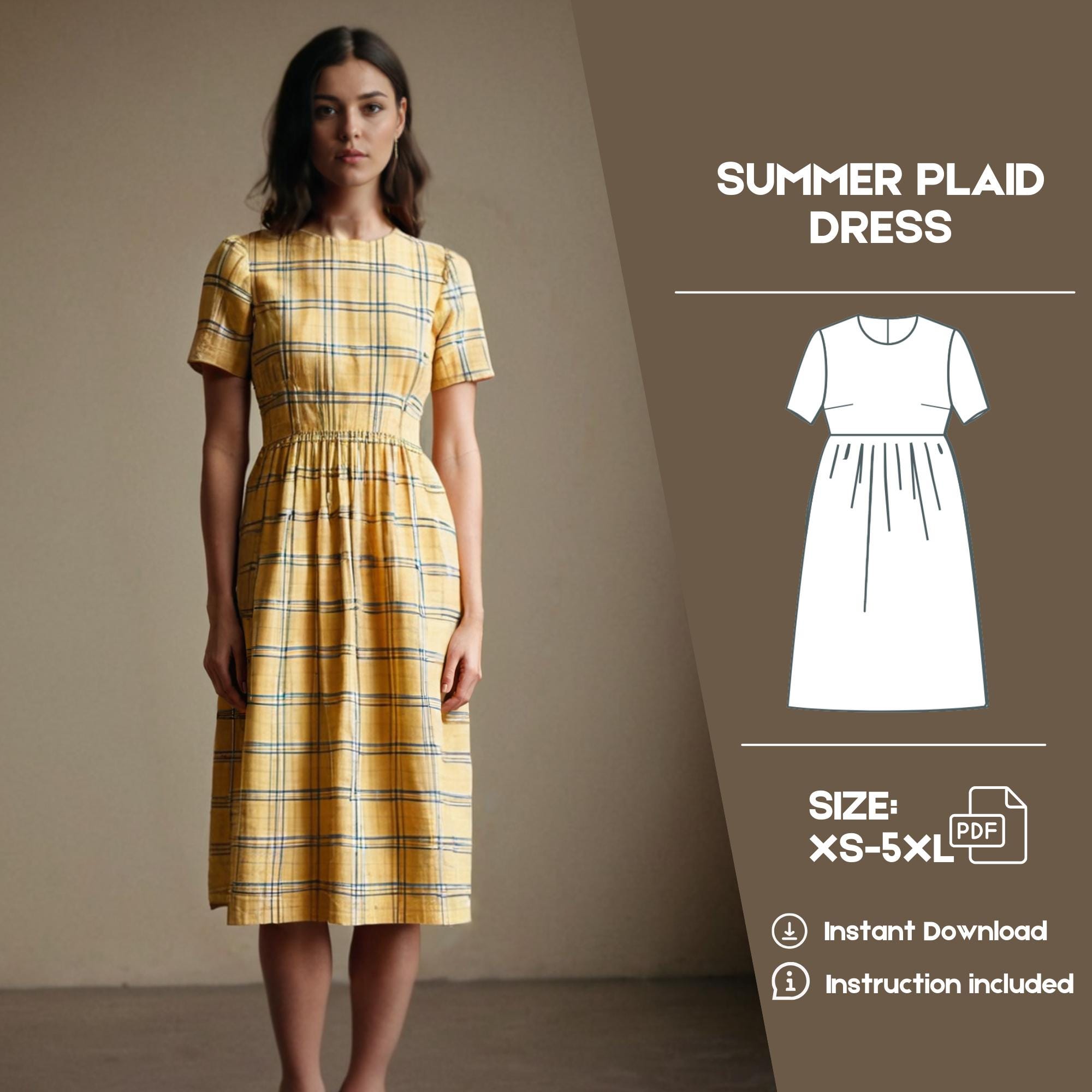 Plaid House Dress - Etsy Singapore Plaid House Dress - Etsy Singapore