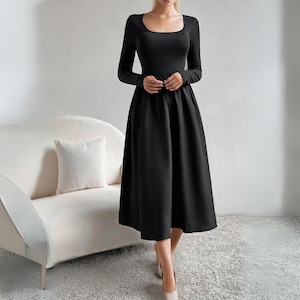 Maxi Ruffle Dress PDF Pattern, Long Sleeve Dress Sewing Pattern, Formal ...