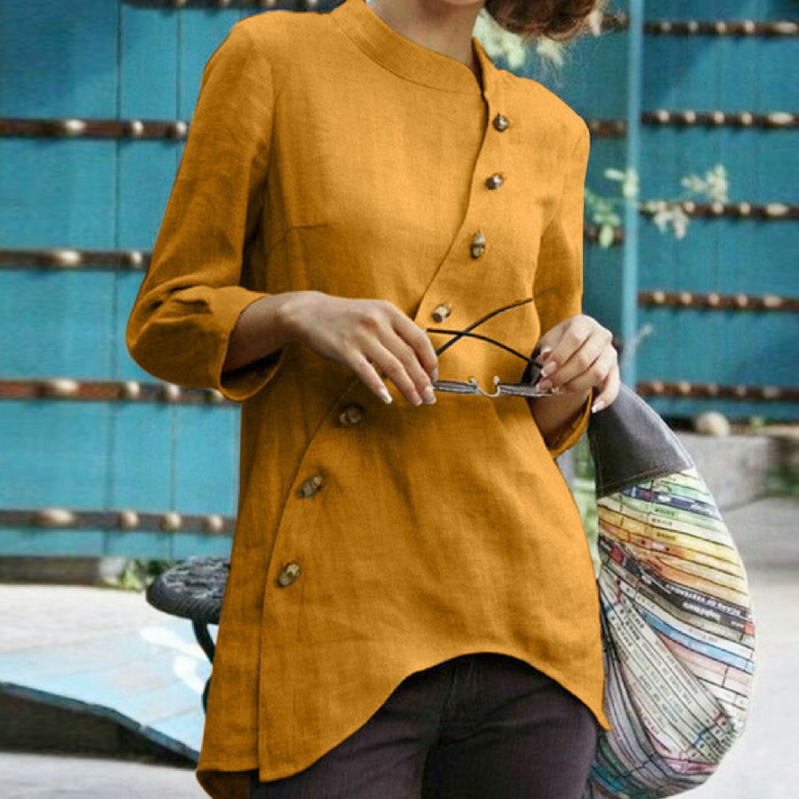 Asymmetrical Tunic PDF Sewing Pattern Linen Blouse Pattern - Etsy Australia