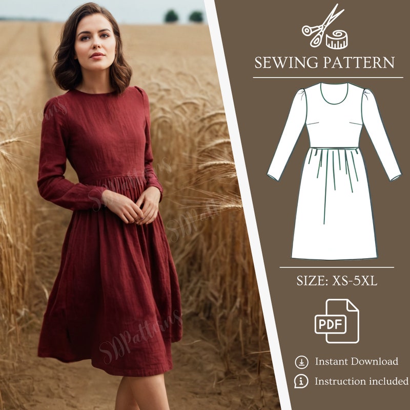 Pocket Dress Pattern - Etsy