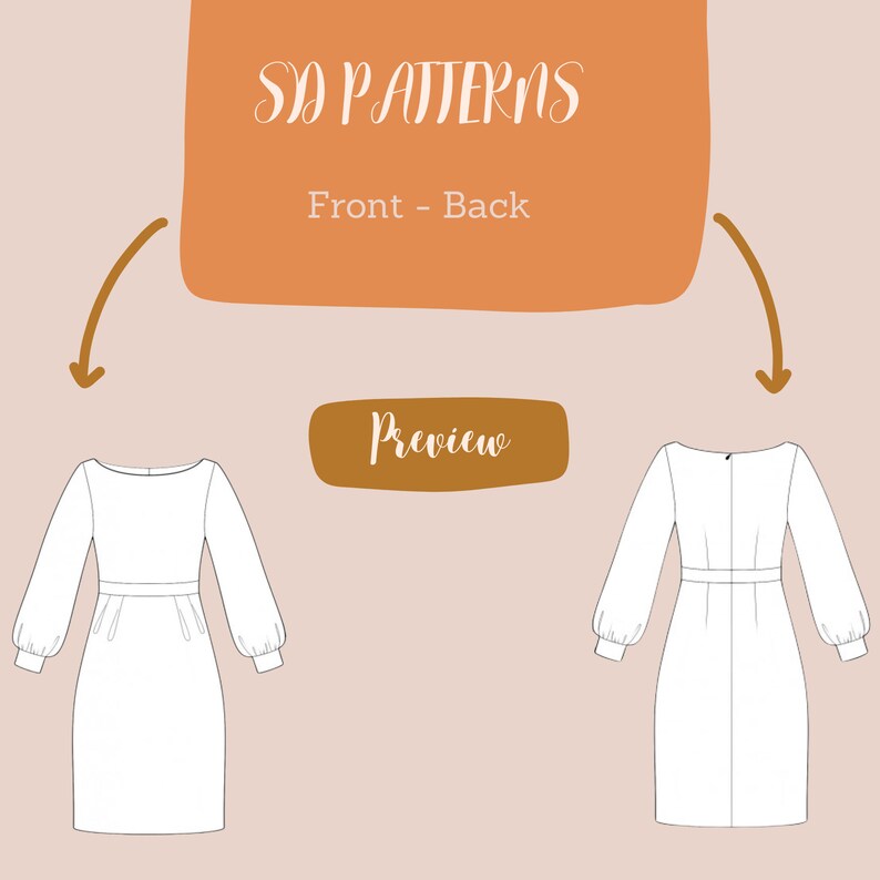 Formal Dress Sewing Pattern Bridesmaid Dress Pattern PDF - Etsy