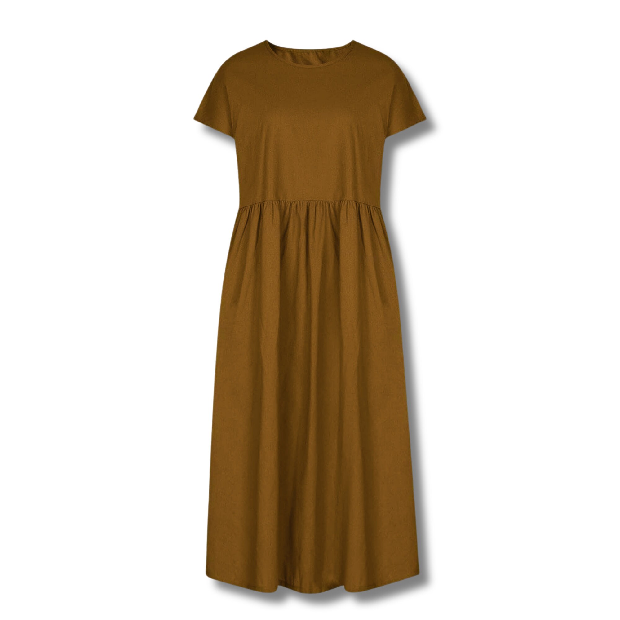 Linen Women Sewing Dress, PDF Pattern, Gathering Skirt, Smock Dress ...