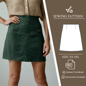 Skirt Pattern - Etsy