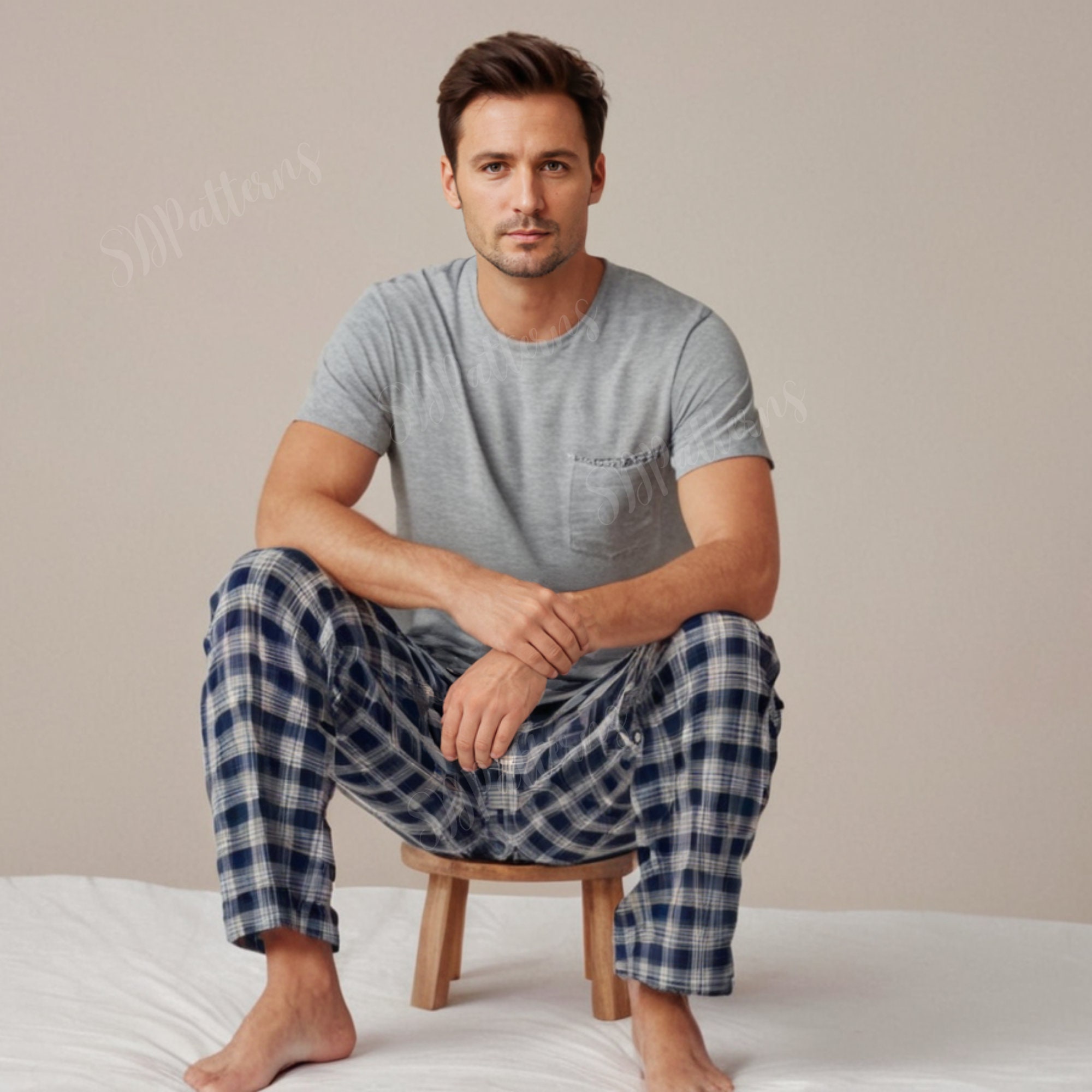 Pajama Set Pattern, Pdf Pattern Download, Pjs Sewing Pattern, Pj Sewing ...