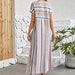 High Waist Linen Midi Dress Sewing Pattern With Pockets (PDF Digital A4 ...