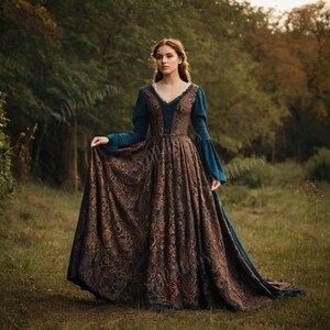 Cottagecore Renaissance Dress Sewing Pattern | XS-5XL | Linen Fairy ...