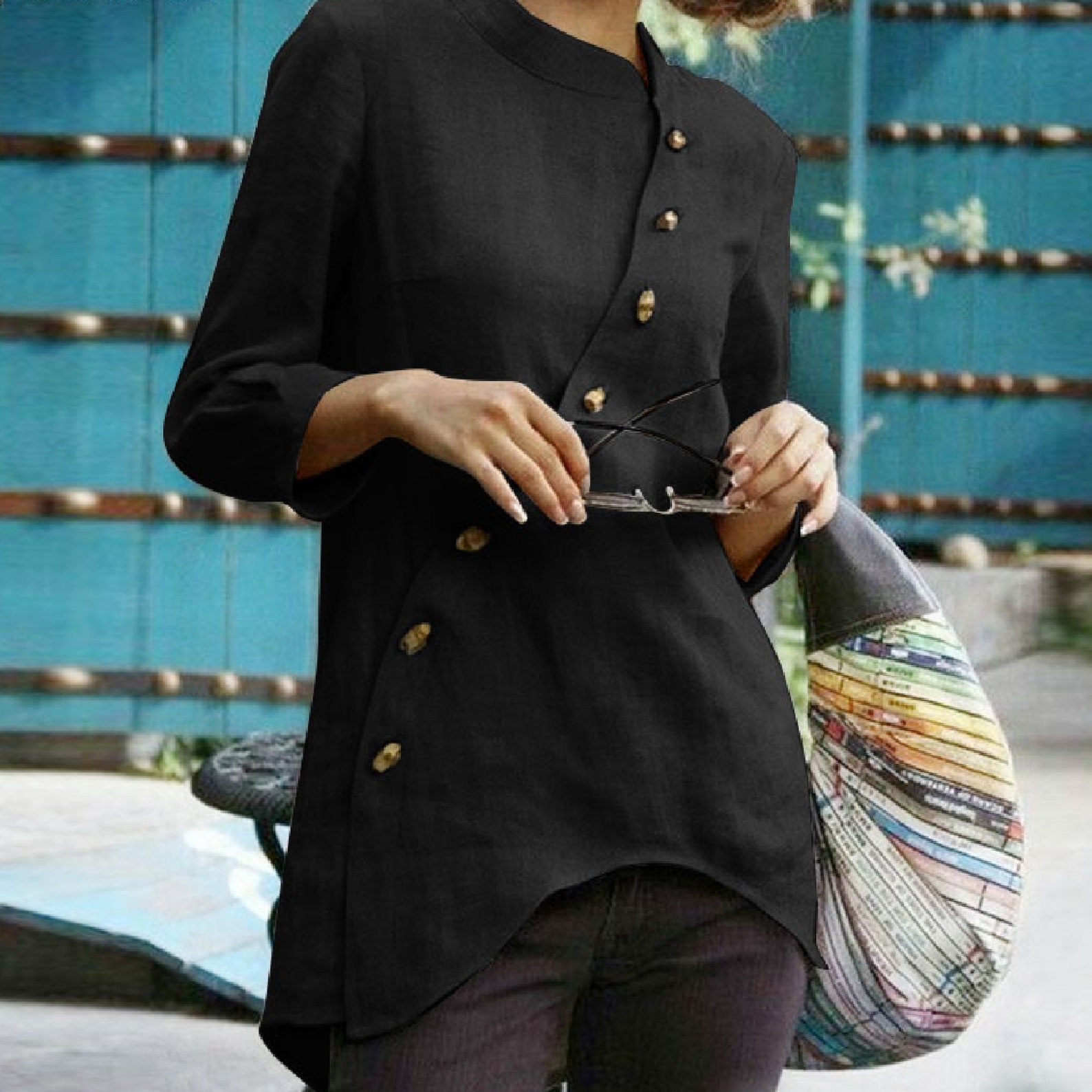 Asymmetrical Tunic PDF Sewing Pattern Linen Blouse Pattern - Etsy Australia