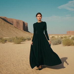 Long Sleeve A Line Sewing Pattern Dress Digital PDF Pattern US Sizes 2 ...