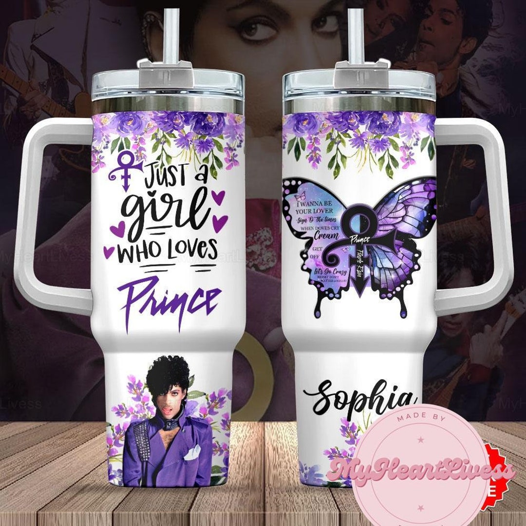 Prince 40oz Stanley Tumbler, Personalized Prince Rain Tumbler, Music ...
