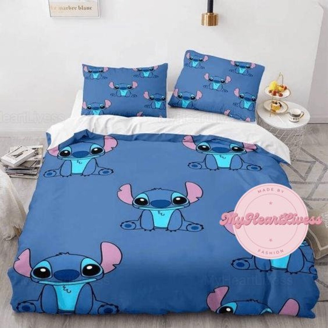 Stitch Ohana Bedding Set, Stitch Duvet Cover, Stitch Gifts, Bedding ...