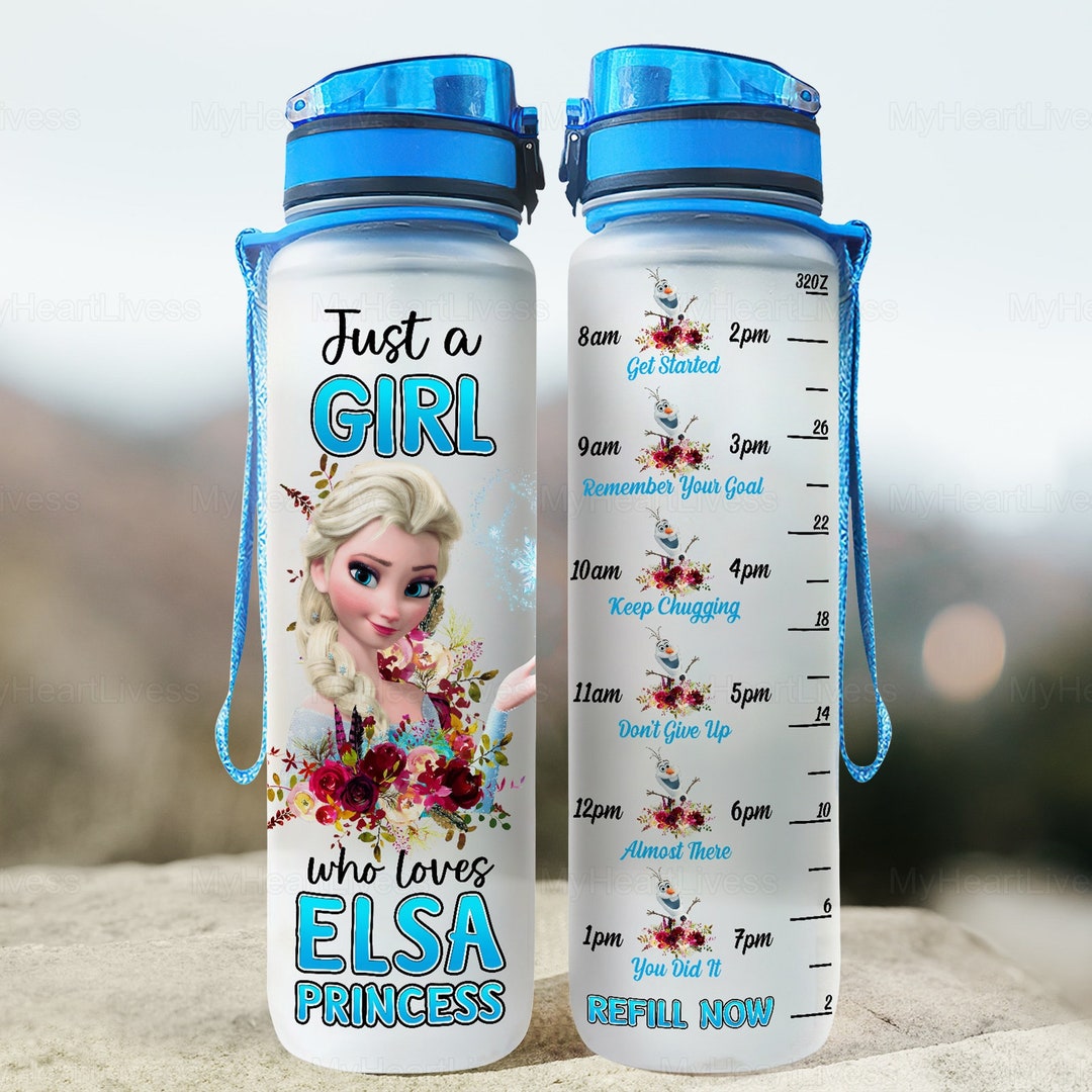 Elsa Frozen Water Bottle, Elsa Frozen, Personalized Disney Princess ...