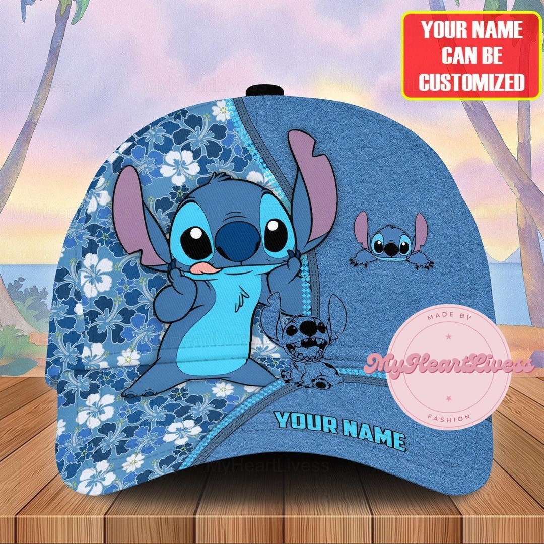 Stitch Classic Cap, Personalized Stitch Classic Hat, Baseball Custom ...