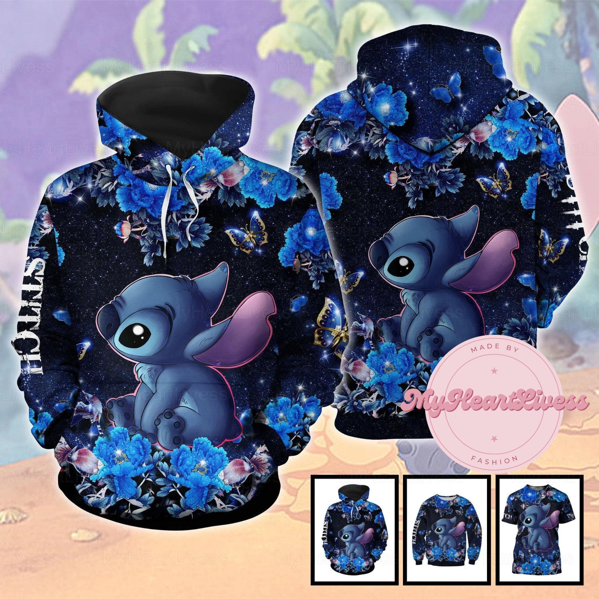 Disney Stitch Hoodie, Lilo And Stitch, Disney Movie Hoodie, Stitch ...