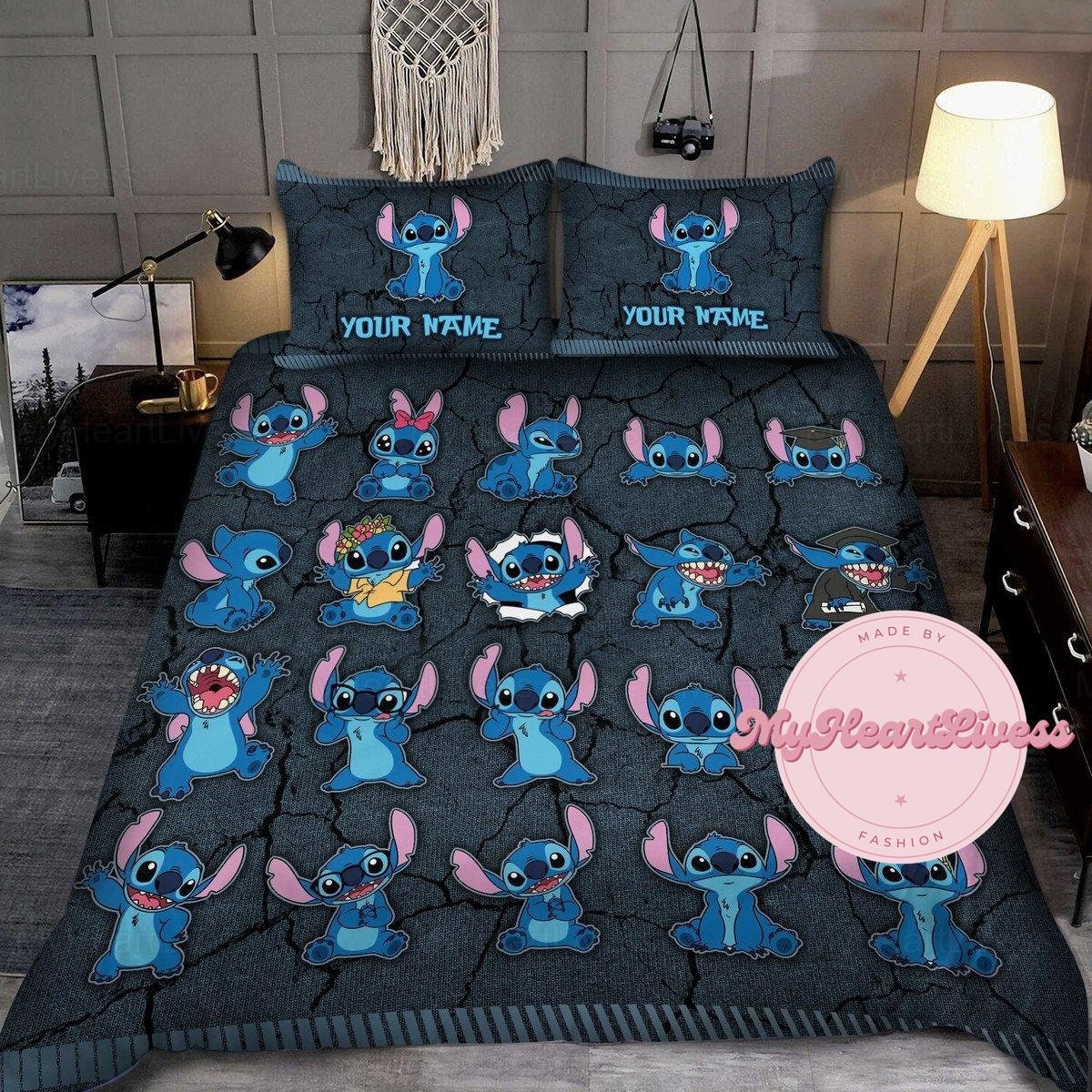 Stitch Bedding Set, Custom Name Stitch Bedding Sets sold by Quaint Clay ...