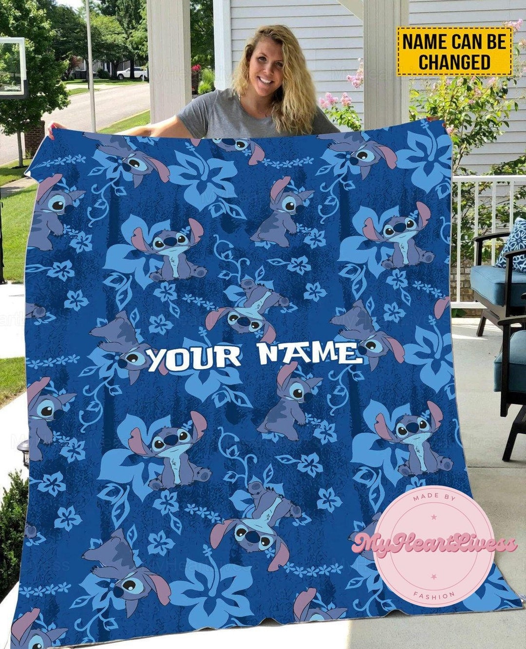 Disney Stitch Fleece Blanket, Stitch and Lilo, Personalized Stitch ...