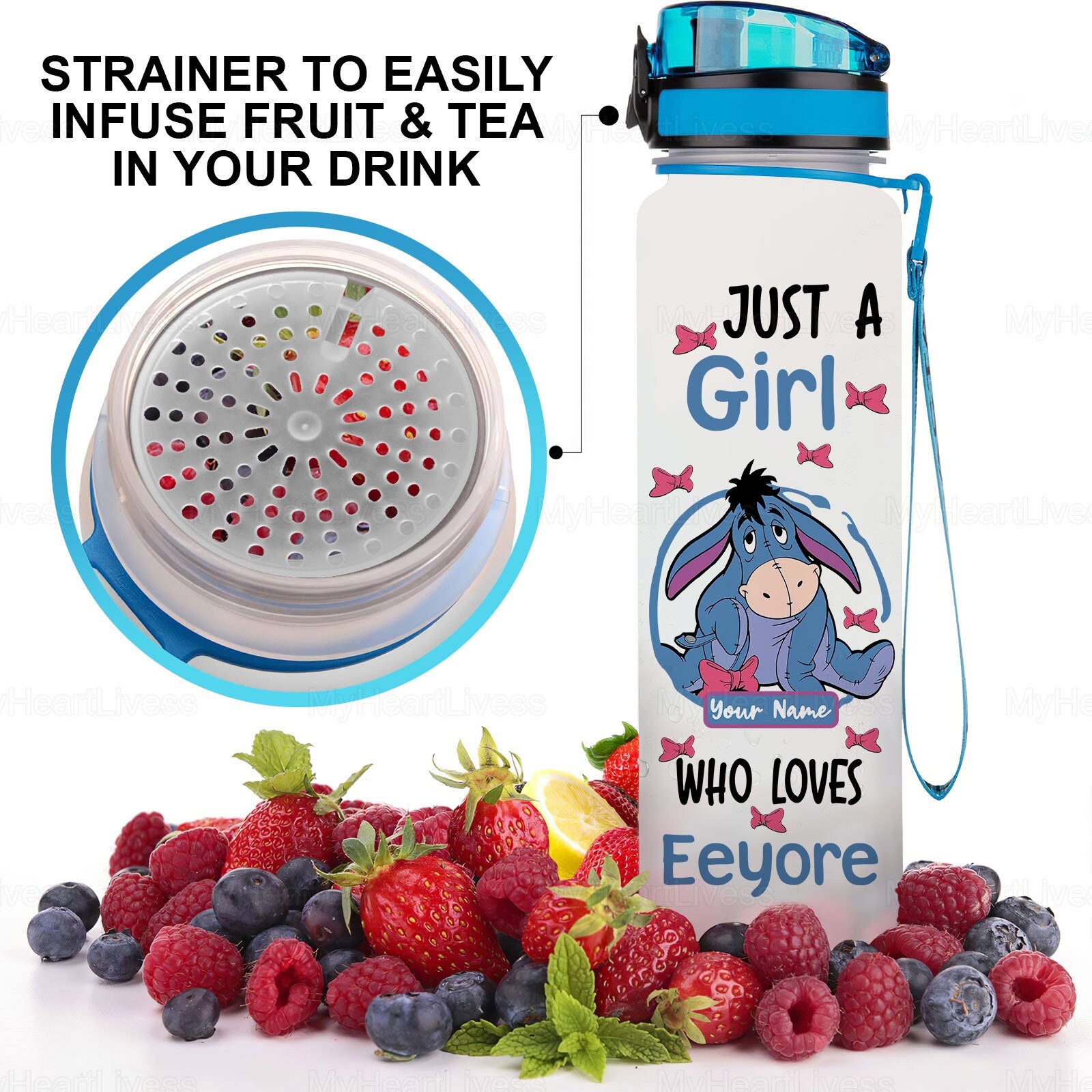 Eeyore Water Bottle Tracker Eeyore Drink Bottle Eeyore 32oz - Etsy