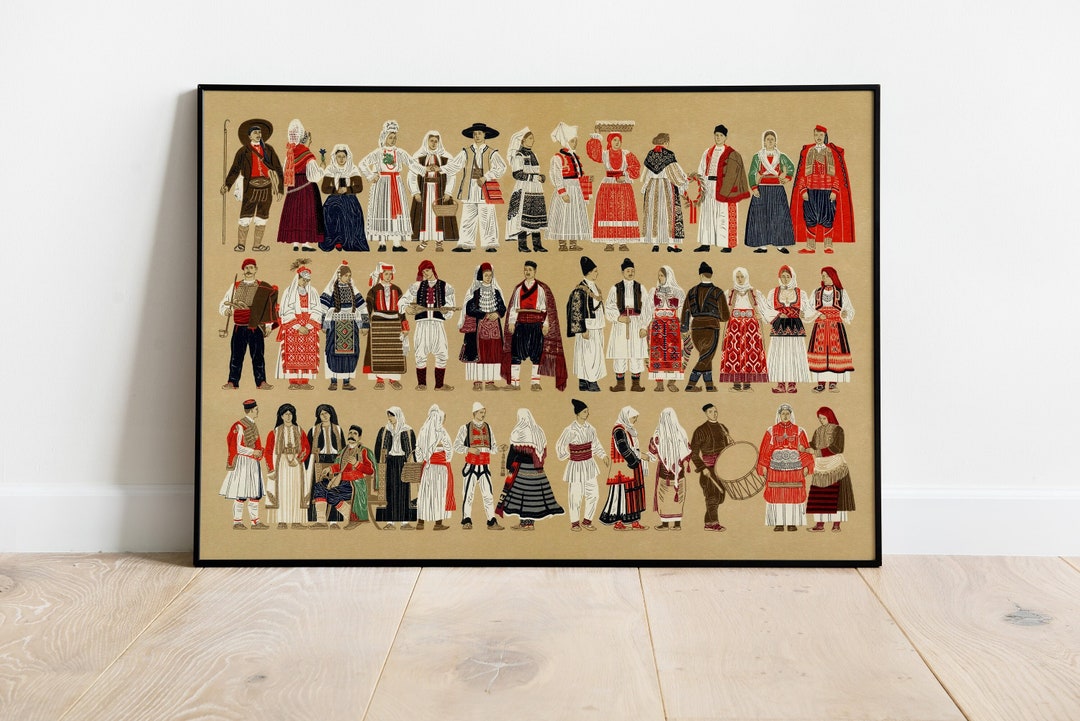 Slavic Folk Costume Print, Folk Inspired Art, Slavic Folklore ...