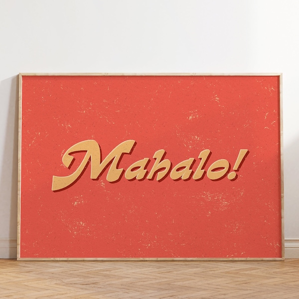 Mahalo Sign - Etsy