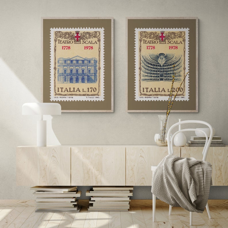 Teatro Alla Scala Postage Stamp Poster, La Scala, Milano, Italy ...