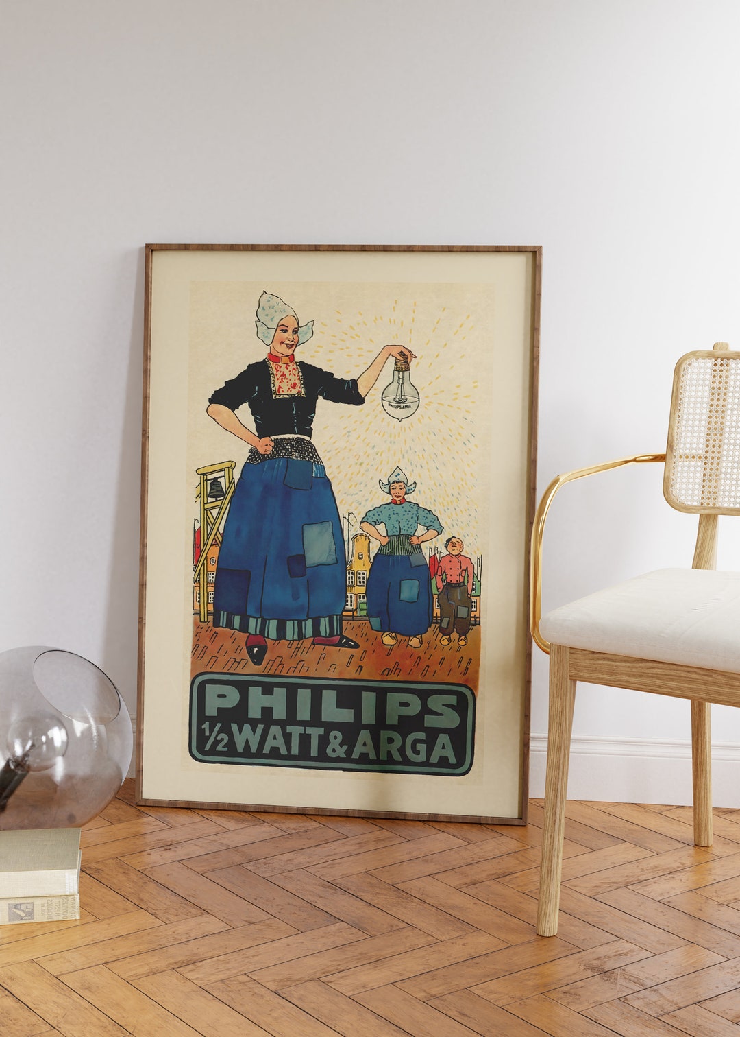 Philips Watt & Arga Electric Bulb Vintage Advertisement Print, Light ...