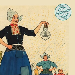 Philips Watt & Arga Electric Bulb Vintage Advertisement Print, Light ...