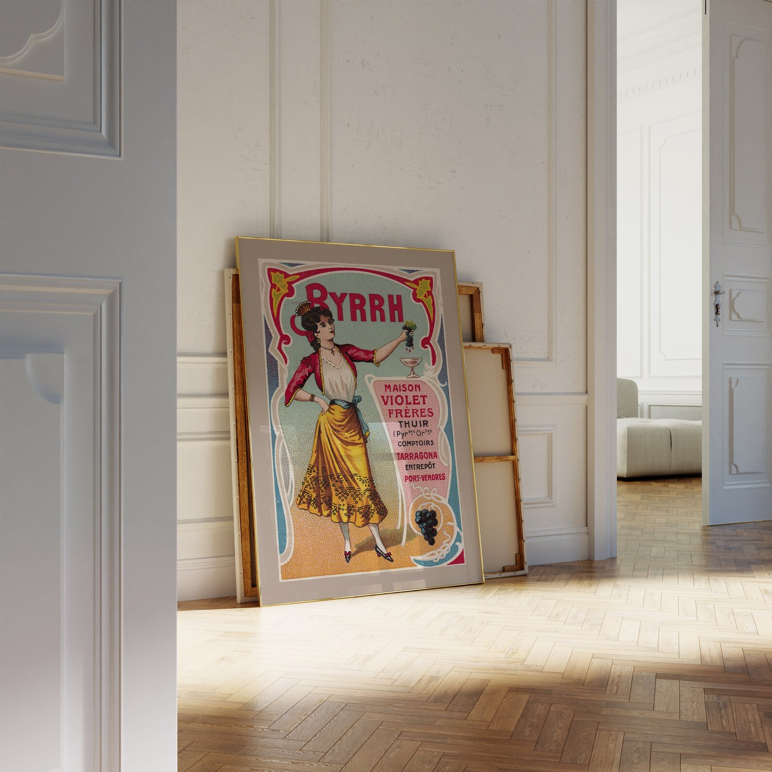 Vintage Wine Poster, Byrrh Vin Tonique Hygiénique Print, Retro Alcohol ...
