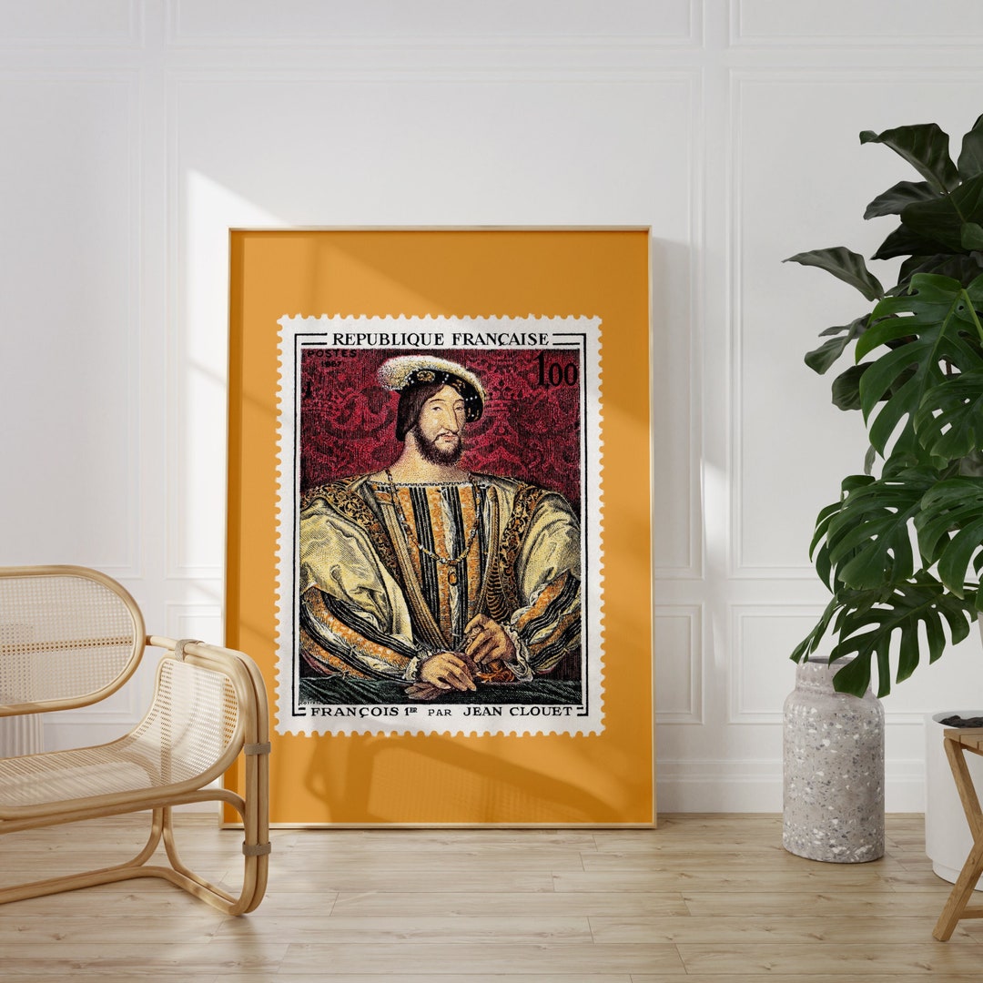 Portrait of Francis I King of France by Jean Clouet Art Print - Etsy