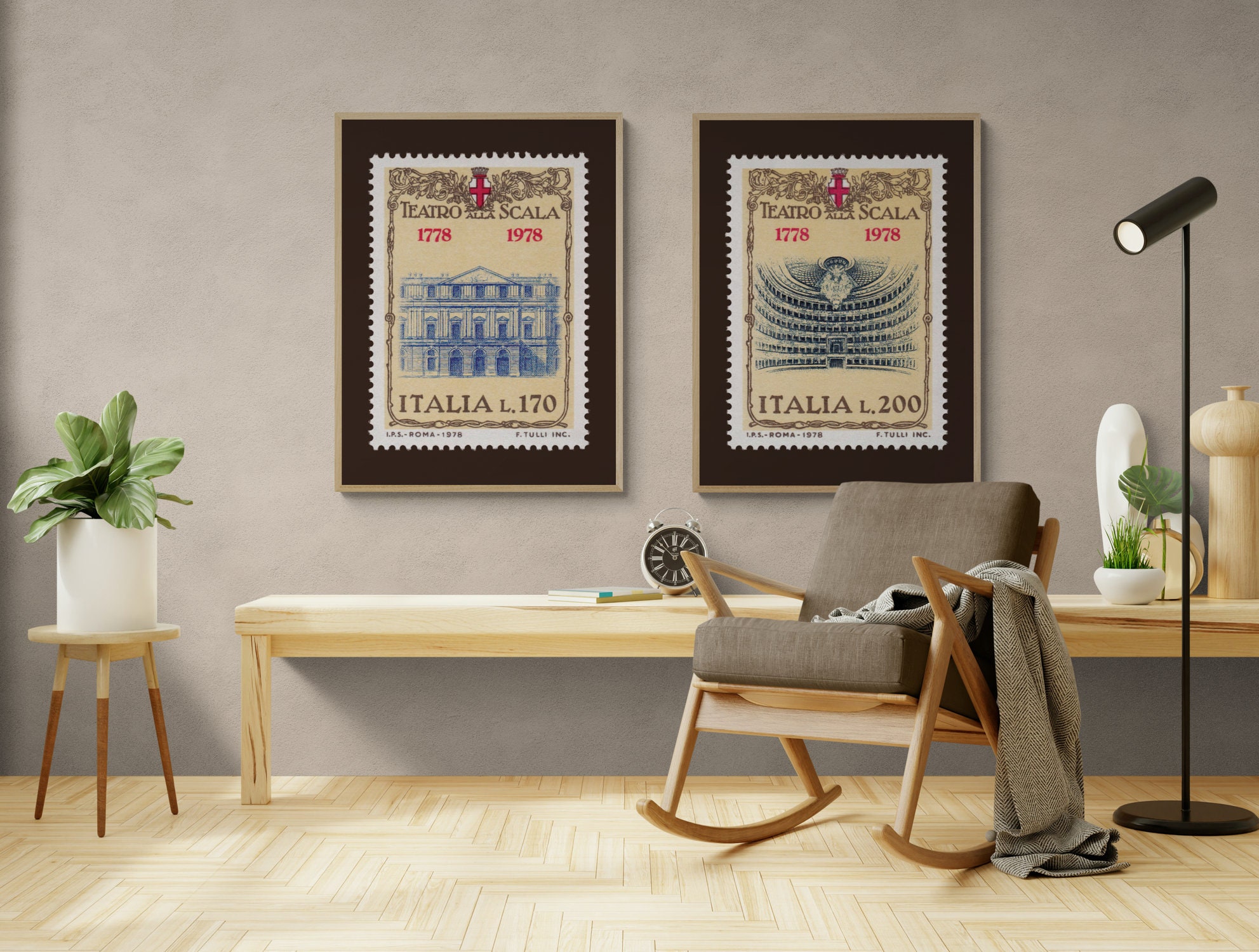 Teatro Alla Scala Postage Stamp Poster, La Scala, Milano, Italy ...