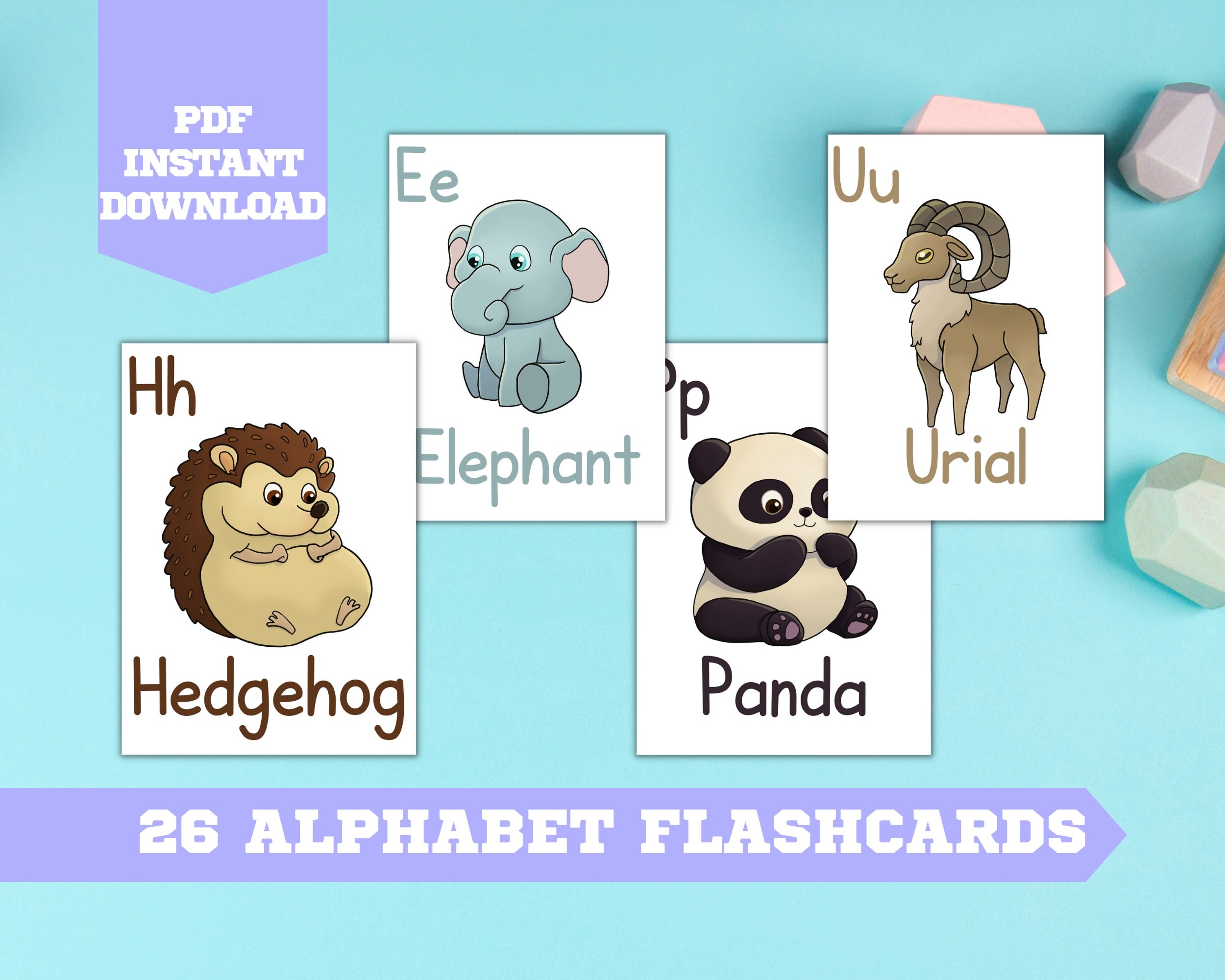 ABC Flash Cards, Educational Cards, A-Z Alphabet Cards, Learn Abcs ...