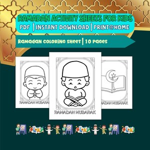 Ramadan Activity Book, Educational Ramadan Kids Activity, Printable ...
