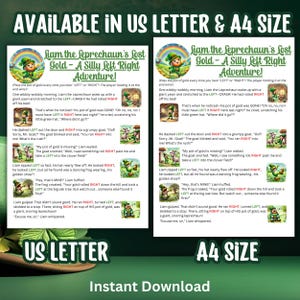 Liam the Leprechaun’s Lost Gold– A Fun St. Patrick’s Day Left Right ...