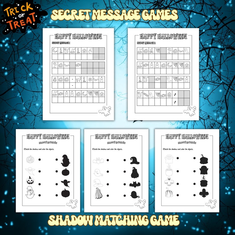 40 Printable Kids Halloween Activities, Kids Halloween Games, Halloween ...