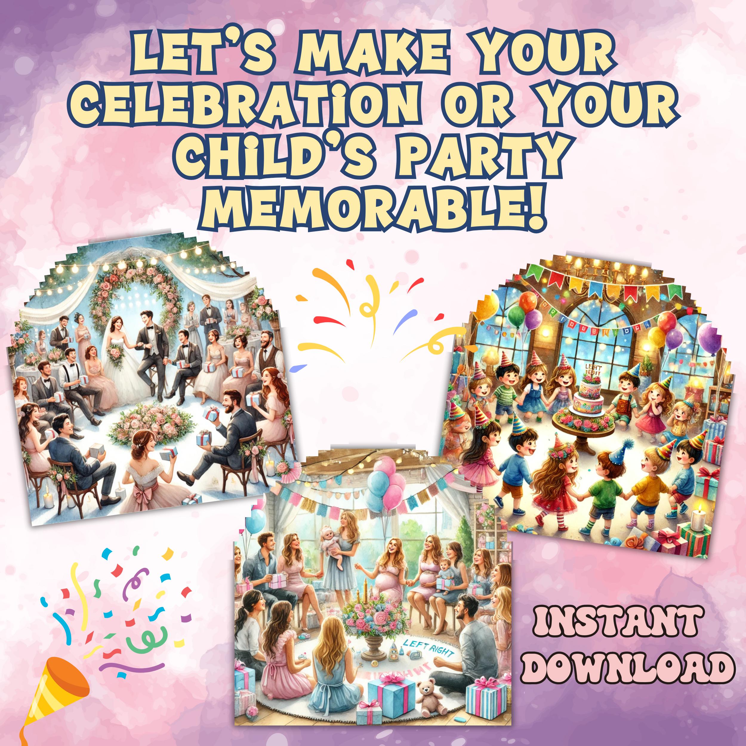 Customized Left Right Story Game for Any Occasion – Personalized Party ...