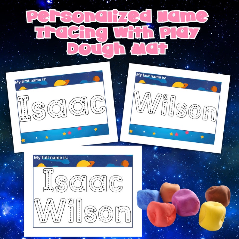 Personalized Name Tracing Printable Learn to Write Name First Last Full ...