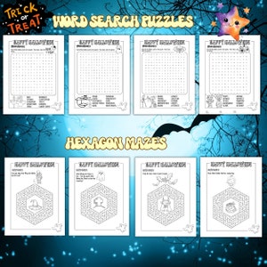 40 Printable Kids Halloween Activities, Kids Halloween Games, Halloween ...