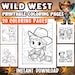 Wild West Coloring Pages, Printable Cowboy Colouring Sheets, Kids ...