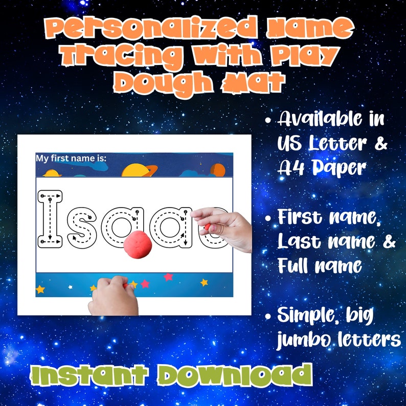 Personalized Name Tracing Printable Learn to Write Name First Last Full ...