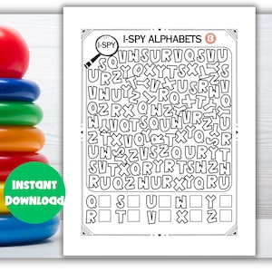 I-spy Alphabets, I Spy Letters, I-spy Worksheet Activities, Find and ...