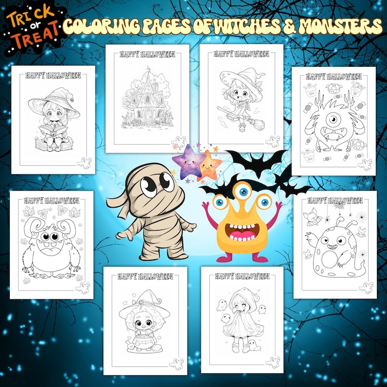 40 Printable Kids Halloween Activities, Kids Halloween Games, Halloween ...