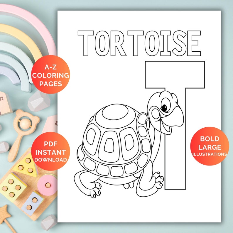 27 Printable ABC Coloring Book Worksheets Montessori - Etsy