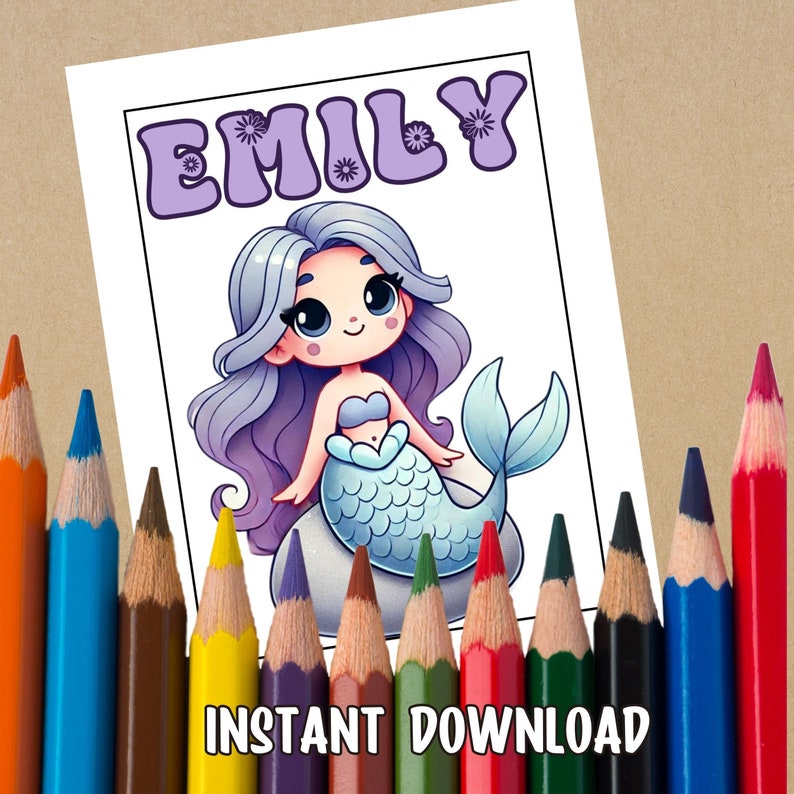 Personalized Kids Coloring Page, Custom Name Coloring Page for Kids ...