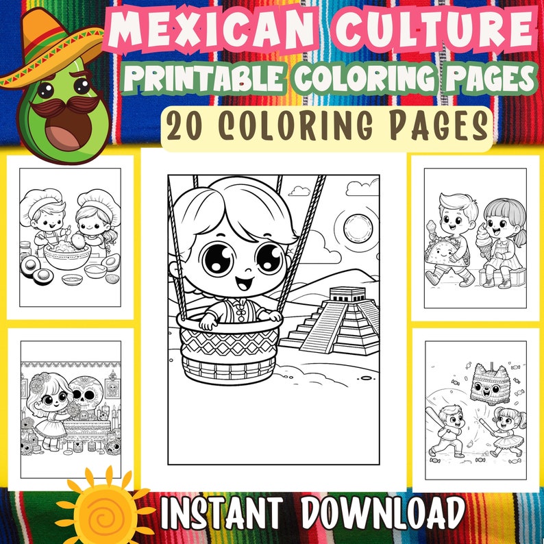 Mexican Culture Coloring Pages, Printable Mexican Coloring Pages, Kids ...