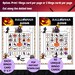 50 Halloween Bingo Cards, 50 Unique Prefilled Game Cards, Kids Party ...