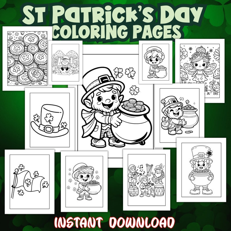 Printable St. Patrick's Day Coloring Pages, St. Patrick's Day ...