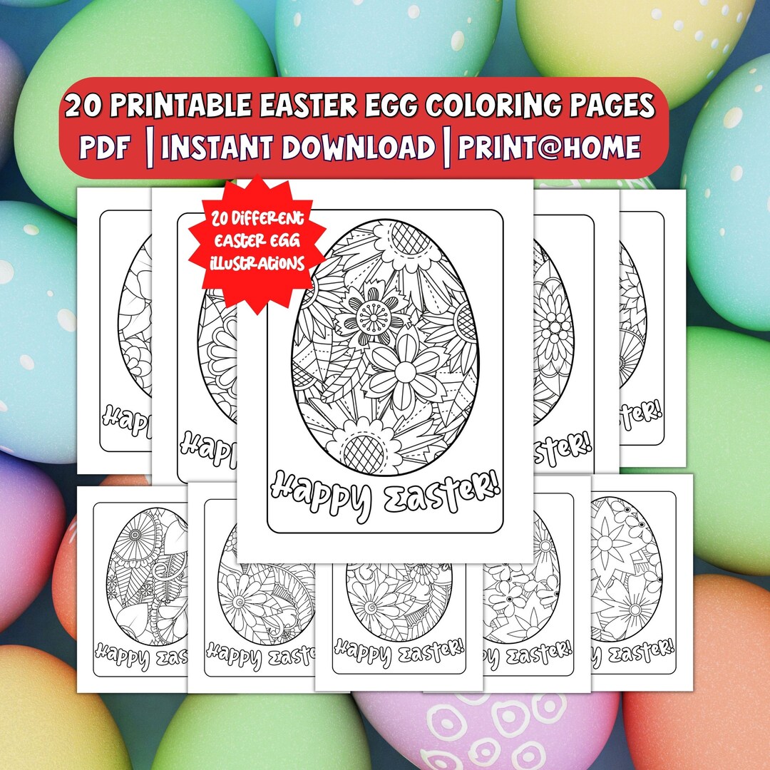 Easter Coloring Pages, Printable Easter Coloring Pages, Easter Activity ...