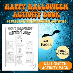 40 Printable Kids Halloween Activities, Kids Halloween Games, Halloween ...