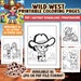 Wild West Coloring Pages, Printable Cowboy Colouring Sheets, Kids ...