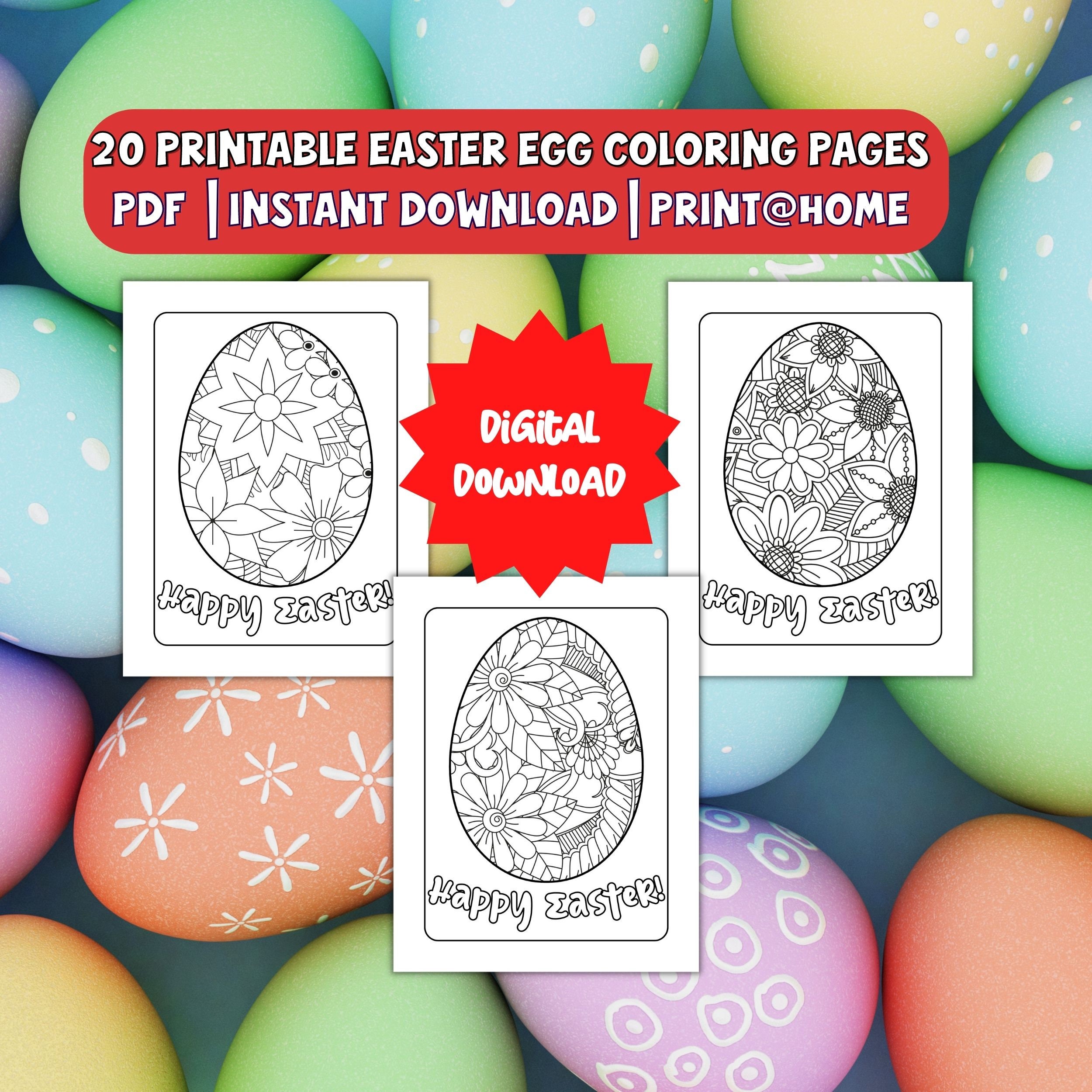 Easter Coloring Pages, Printable Easter Coloring Pages, Easter Activity ...