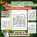 40 Spring Themed Coloring Pages, Spring PDF, Spring Printable, Spring ...